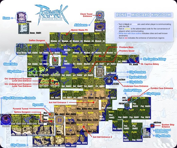Gamer Groundz: Ragnarok Map (Rune – Midgard Kingdom Map)